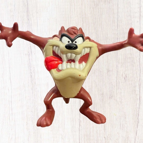 Warner Bros. | Toys | Vintage Looney Tunes Taz Tazmanian Devil Bendable ...